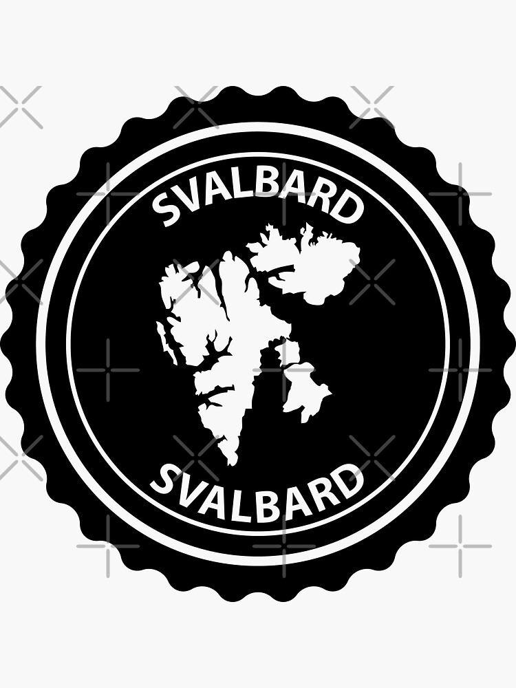 "Svalbard stamp" Sticker by Danler | Redbubble