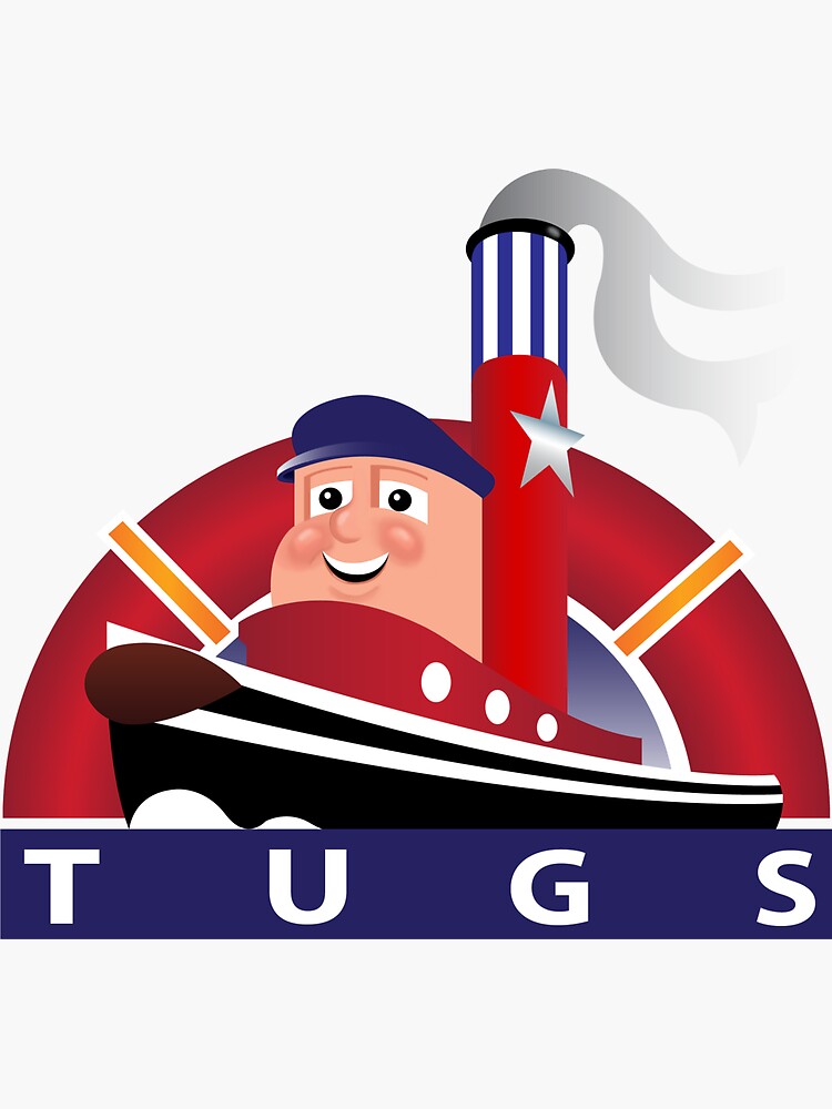 "TUGS (Red)" Sticker for Sale by WestieMerch | Redbubble