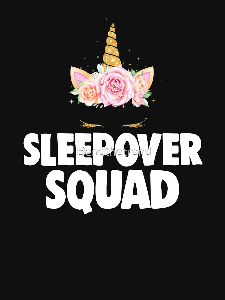Sleepover Squad Slumber Party Pajama Girl Women T Shirt For Sale By