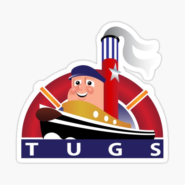 "TUGS (Yellow)" Sticker for Sale by WestieMerch | Redbubble