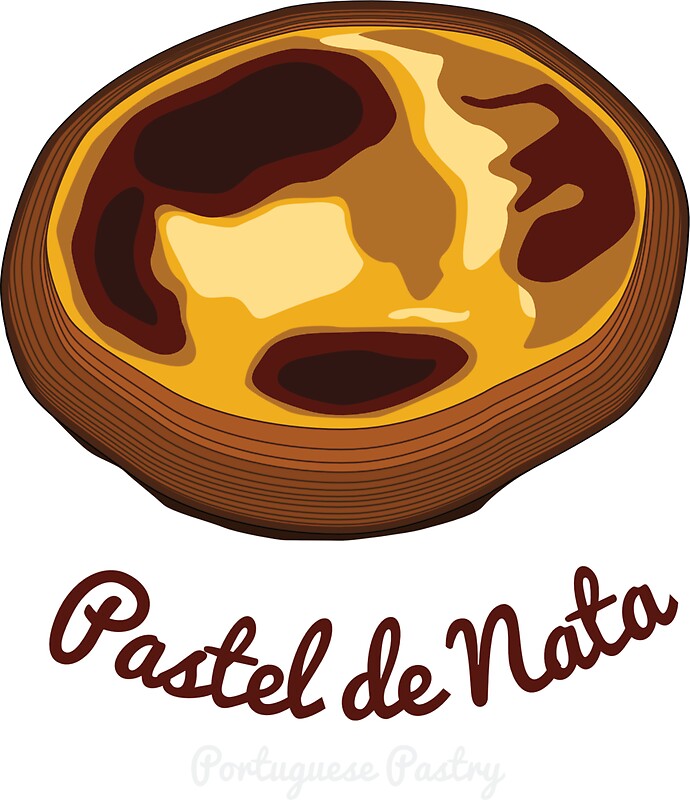 "Pastel de Nata" Stickers by Denise Ferreira | Redbubble