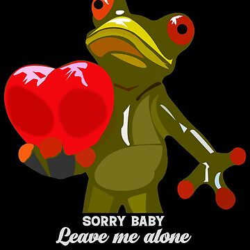 "Frog, sorry baby" Sticker for Sale by MSRIMA | Redbubble