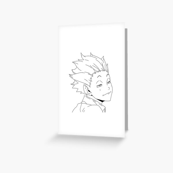 "Tendou outline" Greeting Card for Sale by savagesketching | Redbubble