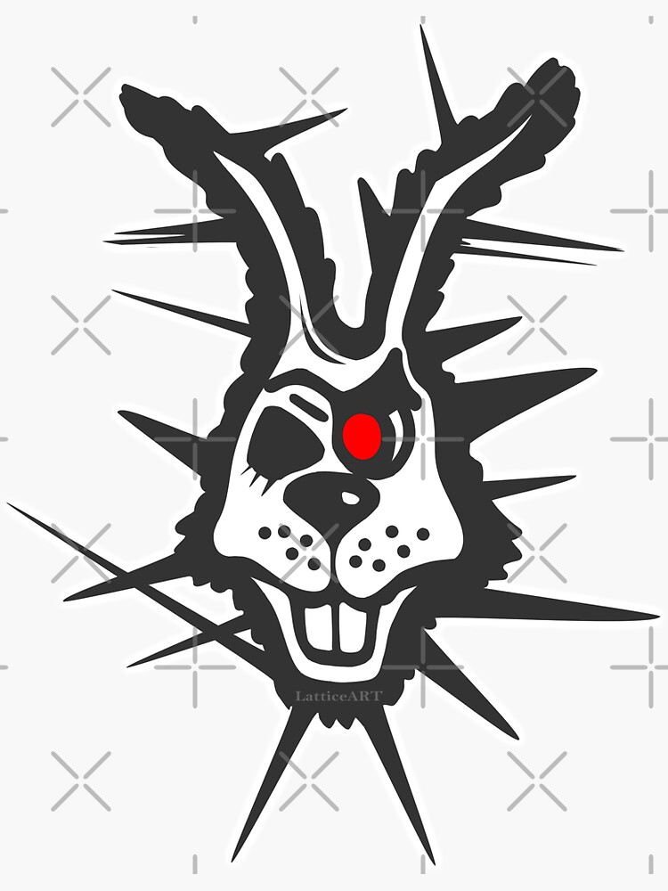 "Crazy Rabbit" Sticker for Sale by LatticeART | Redbubble