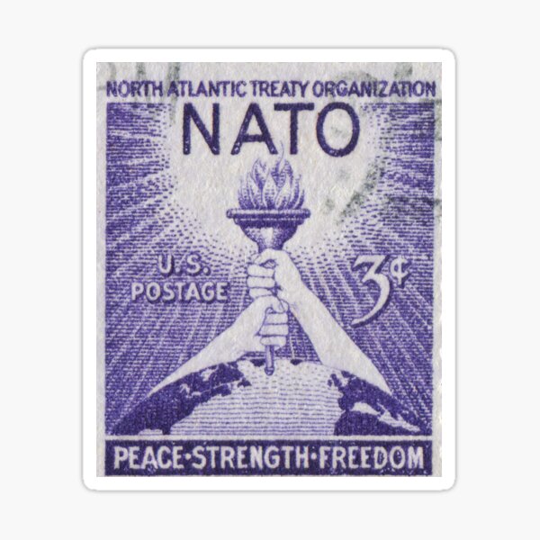 "NATO." Sticker for Sale by JenandDansshop | Redbubble