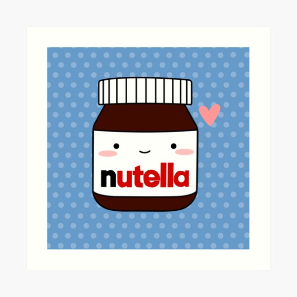 "Cute Nutella jar" Art Print for Sale by cafebunny | Redbubble