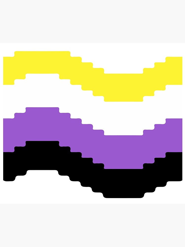 "Pixel Pride Flag (Nonbinary)" Poster by QueerShop | Redbubble