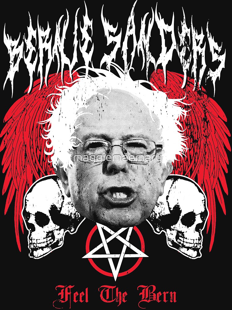 "FEEL THE BERN Heavy Metal Bernie Sanders Shirt" Essential T-Shirt for ...
