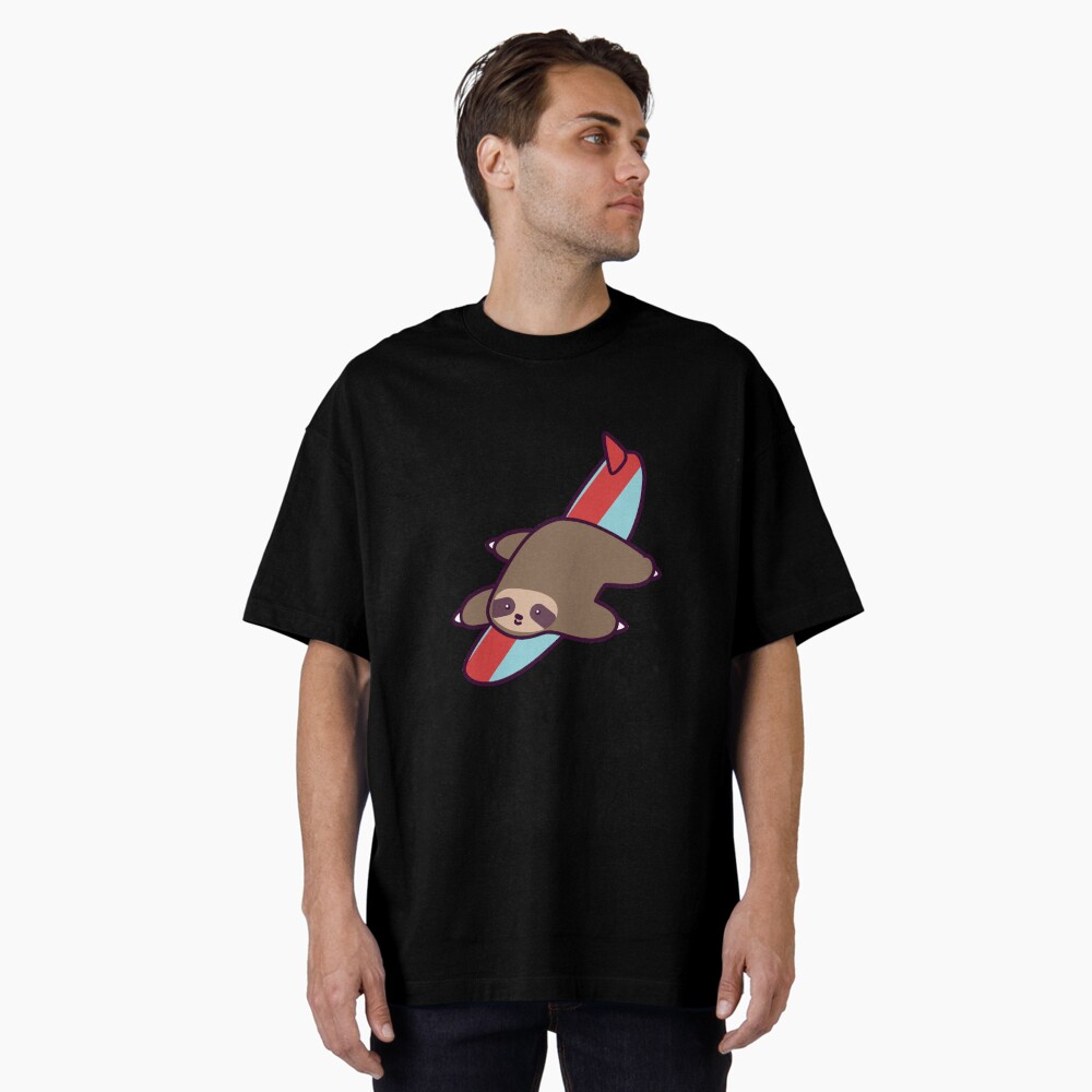 "Surfing Sloth" Sticker for Sale by SaradaBoru | Redbubble