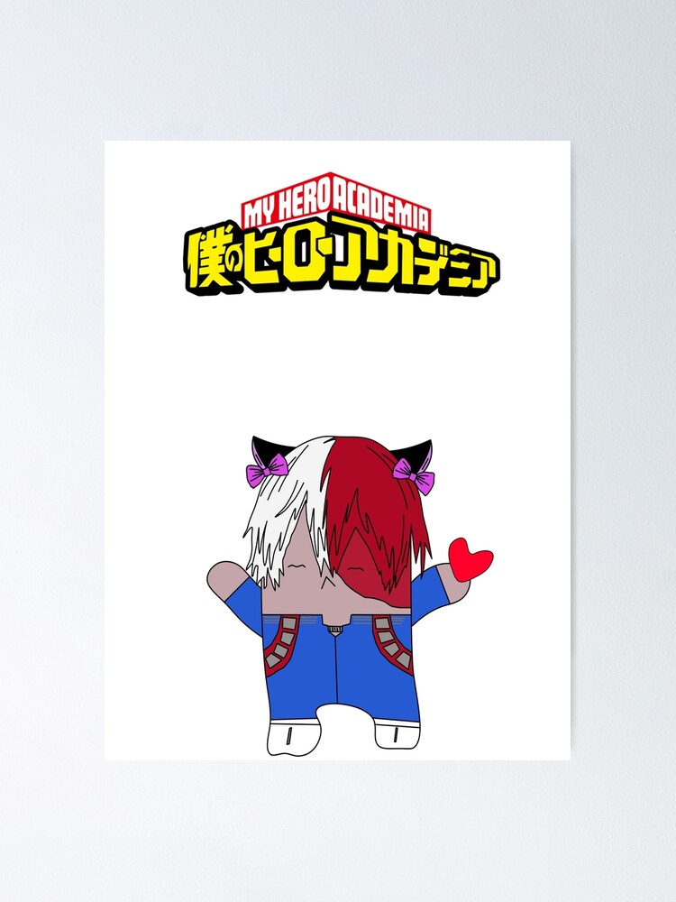"Todoroki Catboy My hero academia " Poster by iSaaid | Redbubble