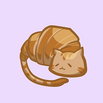 "Croissant Cat" Sticker for Sale by SushiKittens | Redbubble