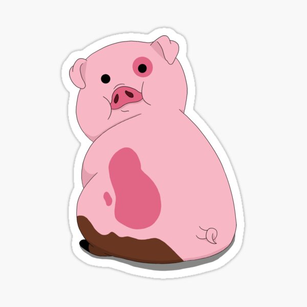 "Gravity Falls' Waddles" Sticker for Sale by BuzzlyBeebop | Redbubble
