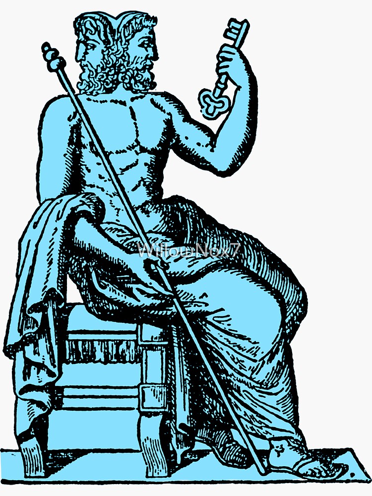 "The Roman God Janus Ianus" Sticker for Sale by WillowNox7 | Redbubble