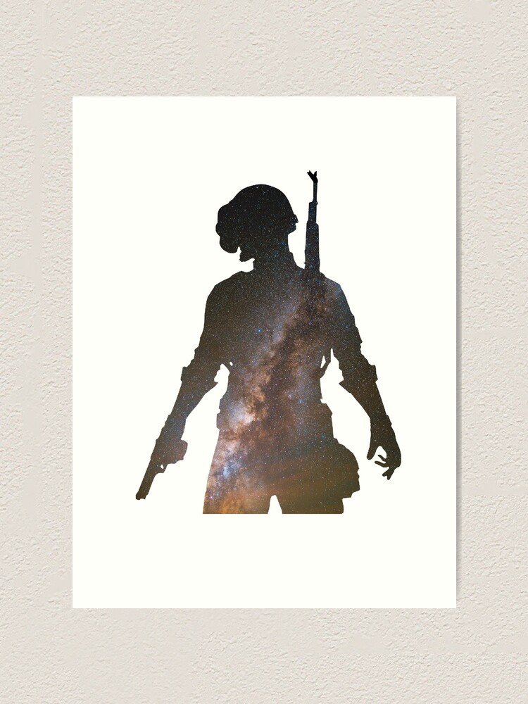 "Pubg Mobile Galaxy Silhouette " Art Print by Ghais | Redbubble