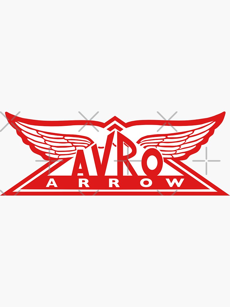 "AVRO Arrow Logo" Sticker for Sale by lensman888 | Redbubble