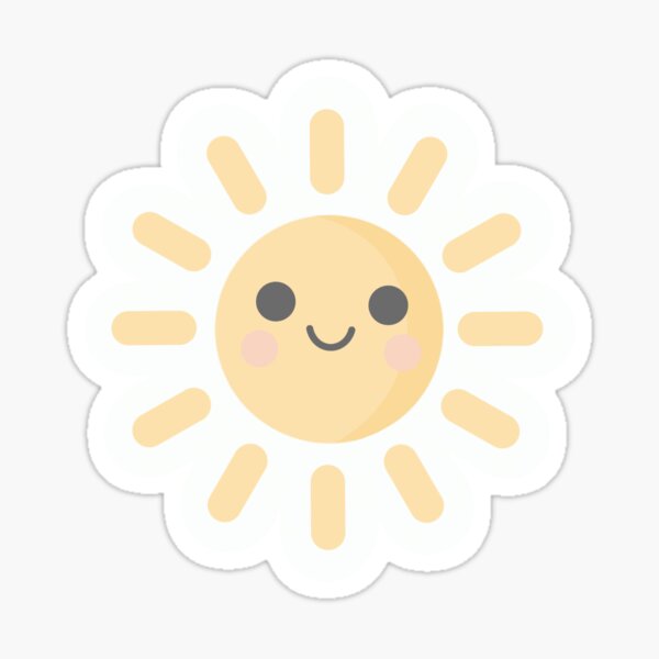 "Smiley Sun" Sticker for Sale by avajuliette | Redbubble
