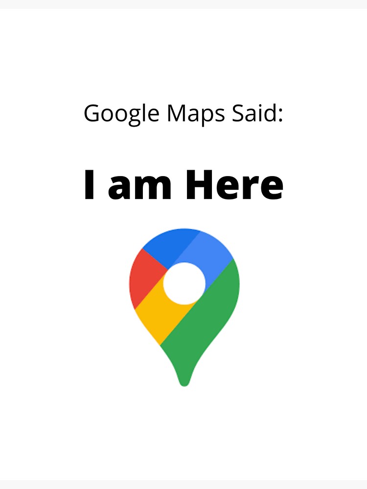 "Google Maps" Sticker for Sale by CarotBox | Redbubble