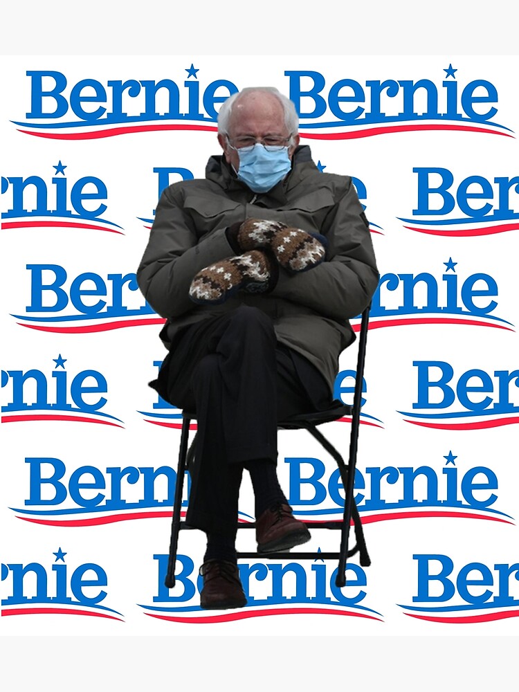 "bernie sanders meme" Poster for Sale by Aimeest99 | Redbubble