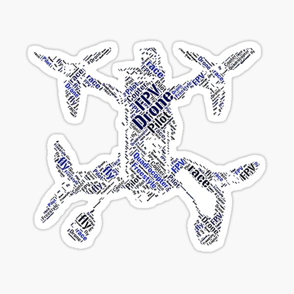 "FPV drone pilot quadcopter racing gift" Sticker for Sale by Eastcook ...