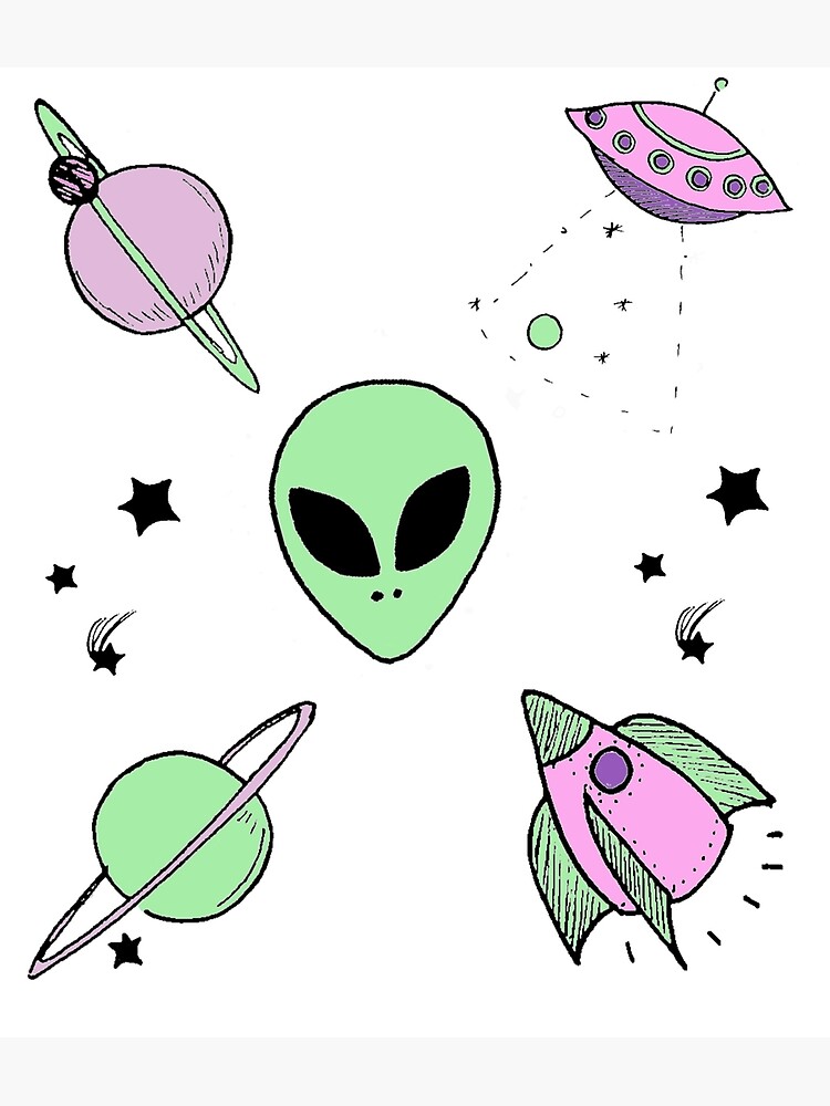 "Out of this world pattern pastel" Art Print by CArabella91 | Redbubble