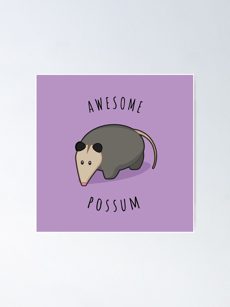 "Awesome Possum" Poster for Sale by Ashley Warner | Redbubble