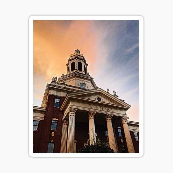 "Pat Neff Hall" Sticker by FloofyPuffin | Redbubble