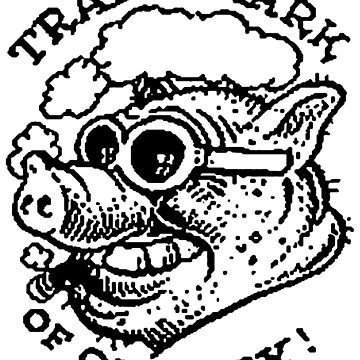 "Trade Mark Of Quality Logo Smoking Pig" Pin for Sale by ear-candy ...