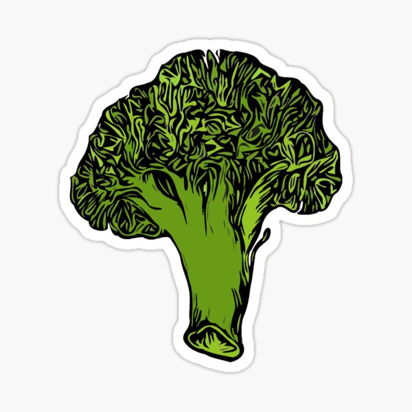 "Broccoli" Sticker by VRTOPIA | Redbubble
