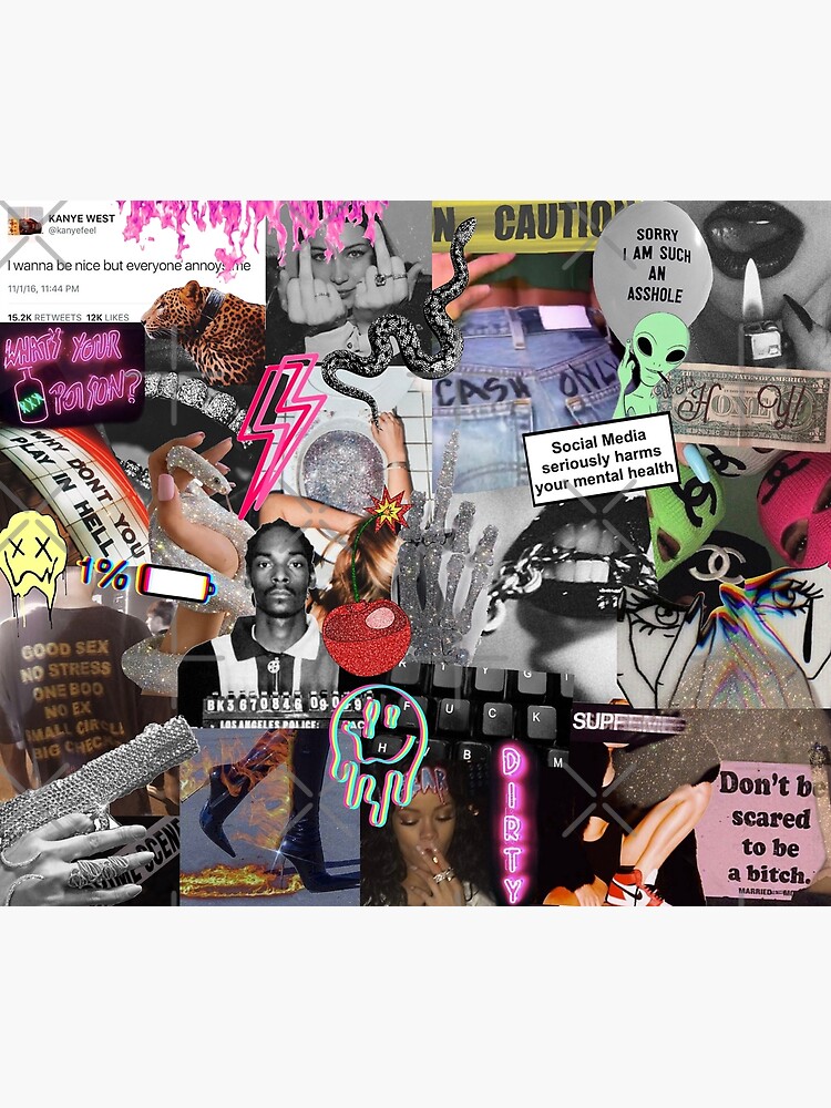"Baddie collage" Poster for Sale by jwolfsondesigns | Redbubble