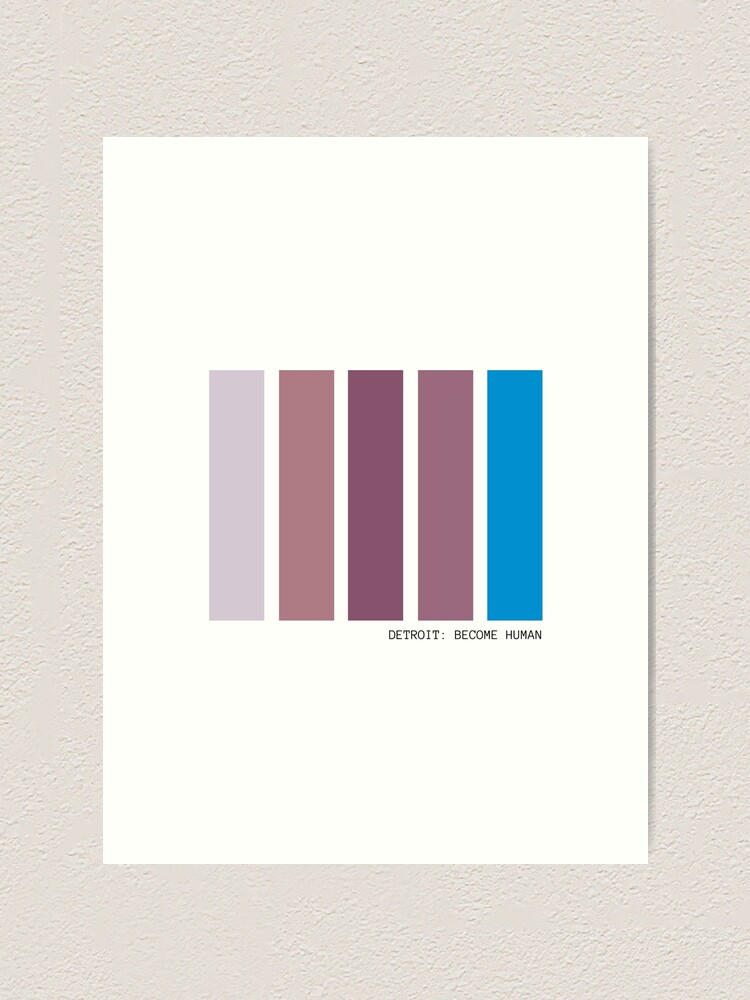 "Detroit Become Human Minimalist Color Palette" Art Print by ...