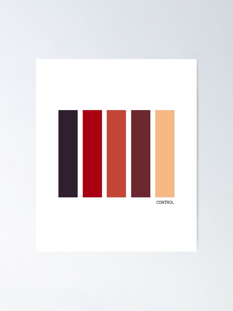 "Control Minimalist Color Palette" Poster for Sale by FandomLimited ...