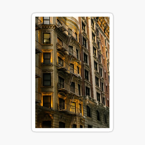 "New York City - Manhattan Buildings" Sticker by WorkingCoast | Redbubble