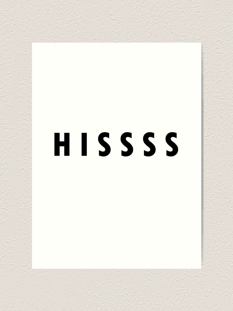 "Hissss Logo" Art Print by JaredArts | Redbubble