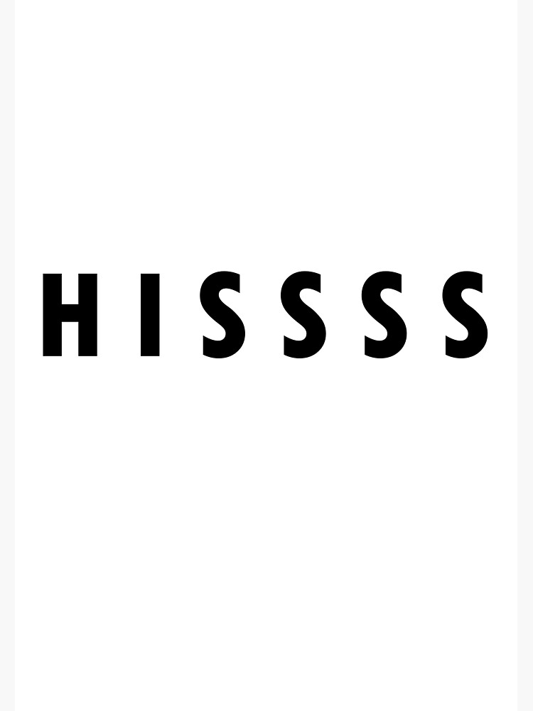 "Hissss Logo" Art Print by JaredArts | Redbubble