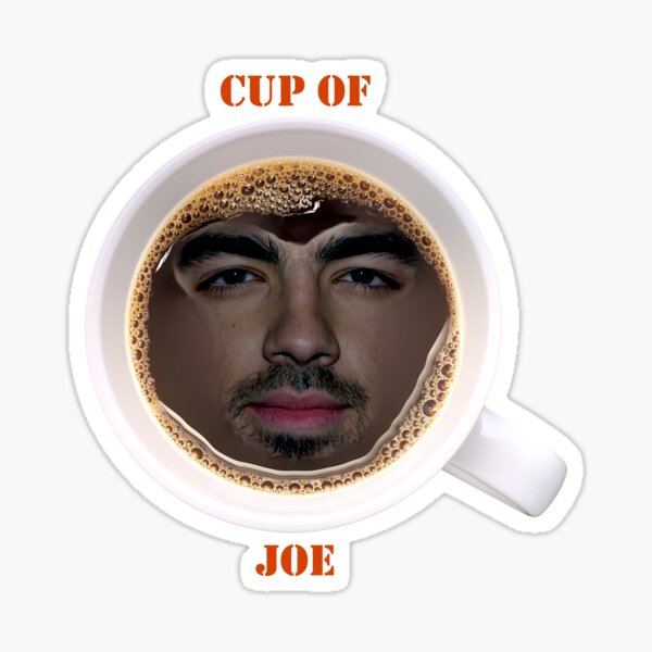 "Cup of Joe (Jonas)" Sticker for Sale by prettyrad | Redbubble