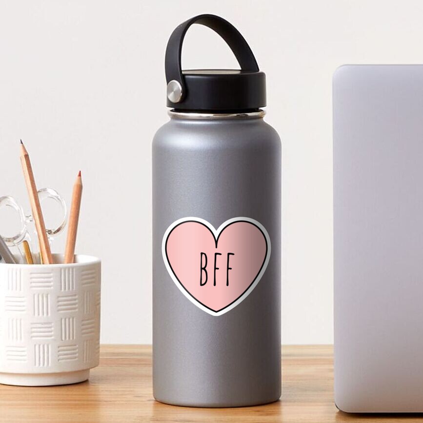 "BFF - Pink Heart" Sticker for Sale by KarolinaPaz | Redbubble