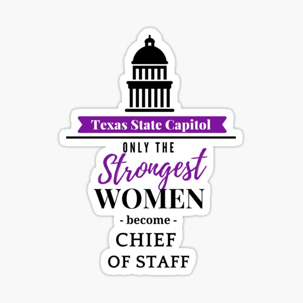 "Chief of Staff for Women " Sticker for Sale by Capitol123- | Redbubble