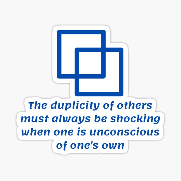 "duplicity,01" Sticker for Sale by Mahmoudqkl | Redbubble