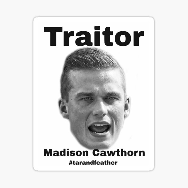 "Traitor Madison Cawthorn" Sticker for Sale by TarandFeather21 | Redbubble