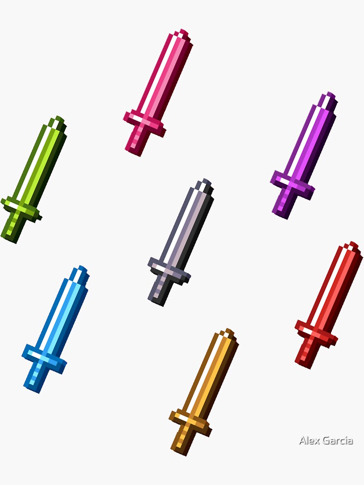 "Rainbow Sword Pixel Art Collection - Sticker Pack" Sticker for Sale by ...