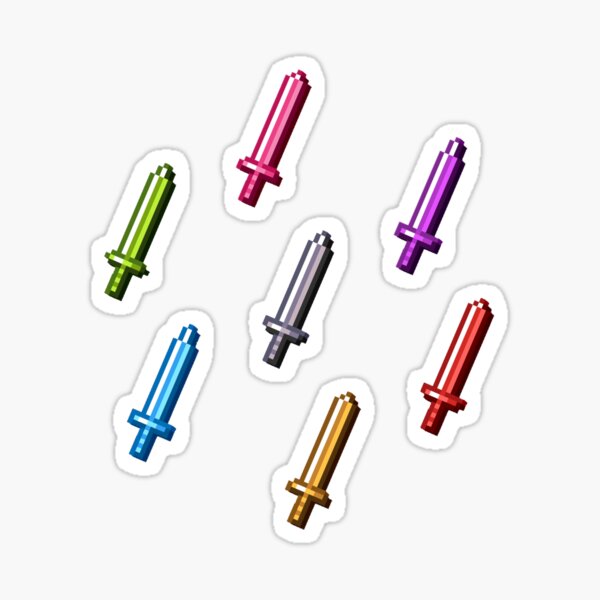 "Rainbow Sword Pixel Art Collection - Sticker Pack" Sticker for Sale by ...