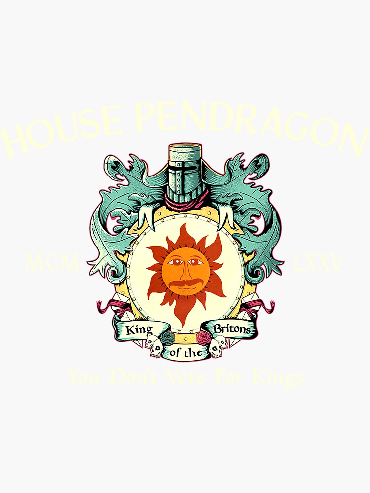 "House Pendragon" Sticker for Sale by shirtwarp | Redbubble