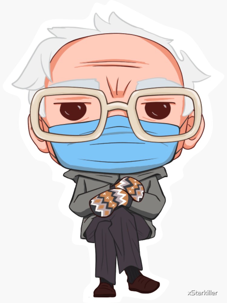 "Bernie Sanders Mittens Funko Pop" Sticker for Sale by xStarkiller ...