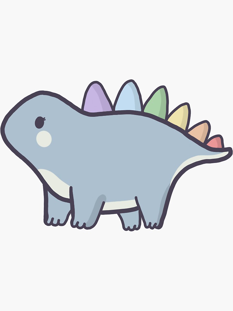 "Blue Dino?" Sticker for Sale by LivieleighsArt | Redbubble