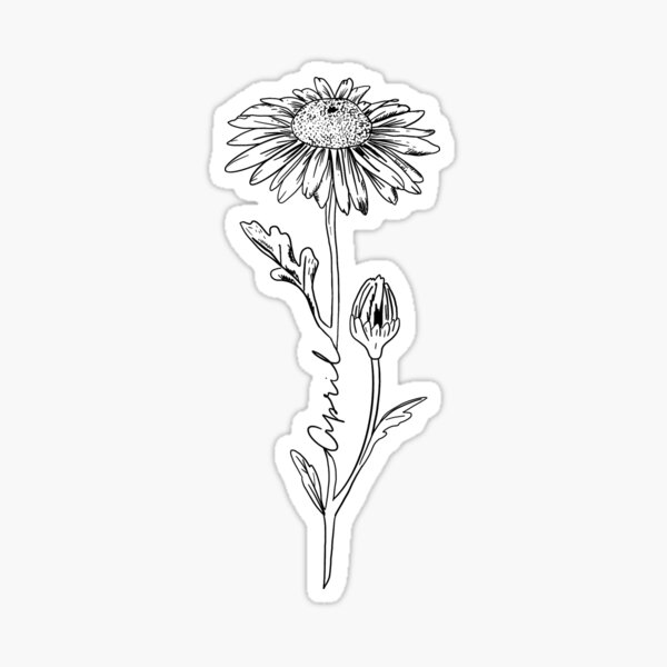 "April birth flower" Sticker for Sale by briegot | Redbubble