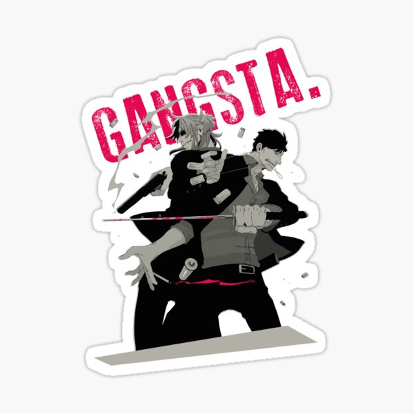 Gangsta Anime Stickers | Redbubble