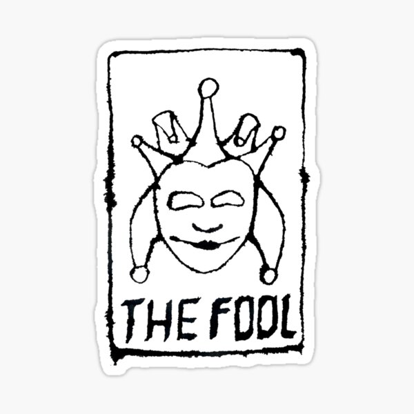 "Watercolour Goth Witch Tarot The Fool " Sticker by WaterSmooth | Redbubble