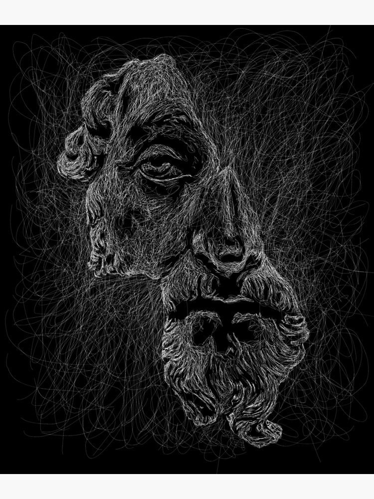 "Broken Head Scribble" Poster for Sale by itsme7ar | Redbubble