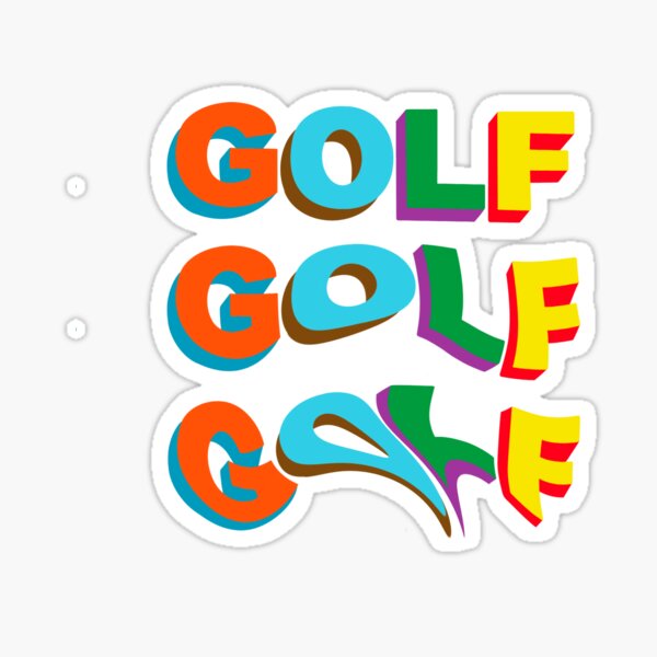 " Golf logo" Sticker for Sale by goldenstyles- | Redbubble