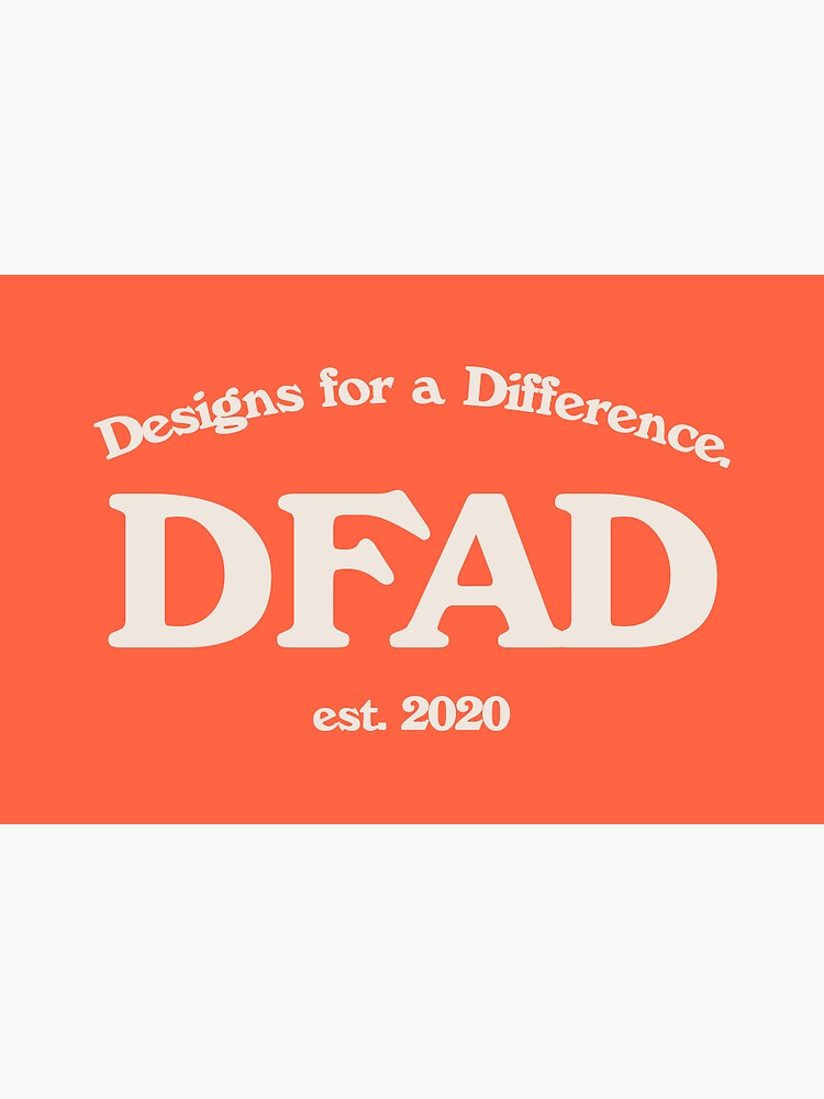 Pegatina «Adhesivo con logotipo DFAD - Colourway 3» de dfad | Redbubble